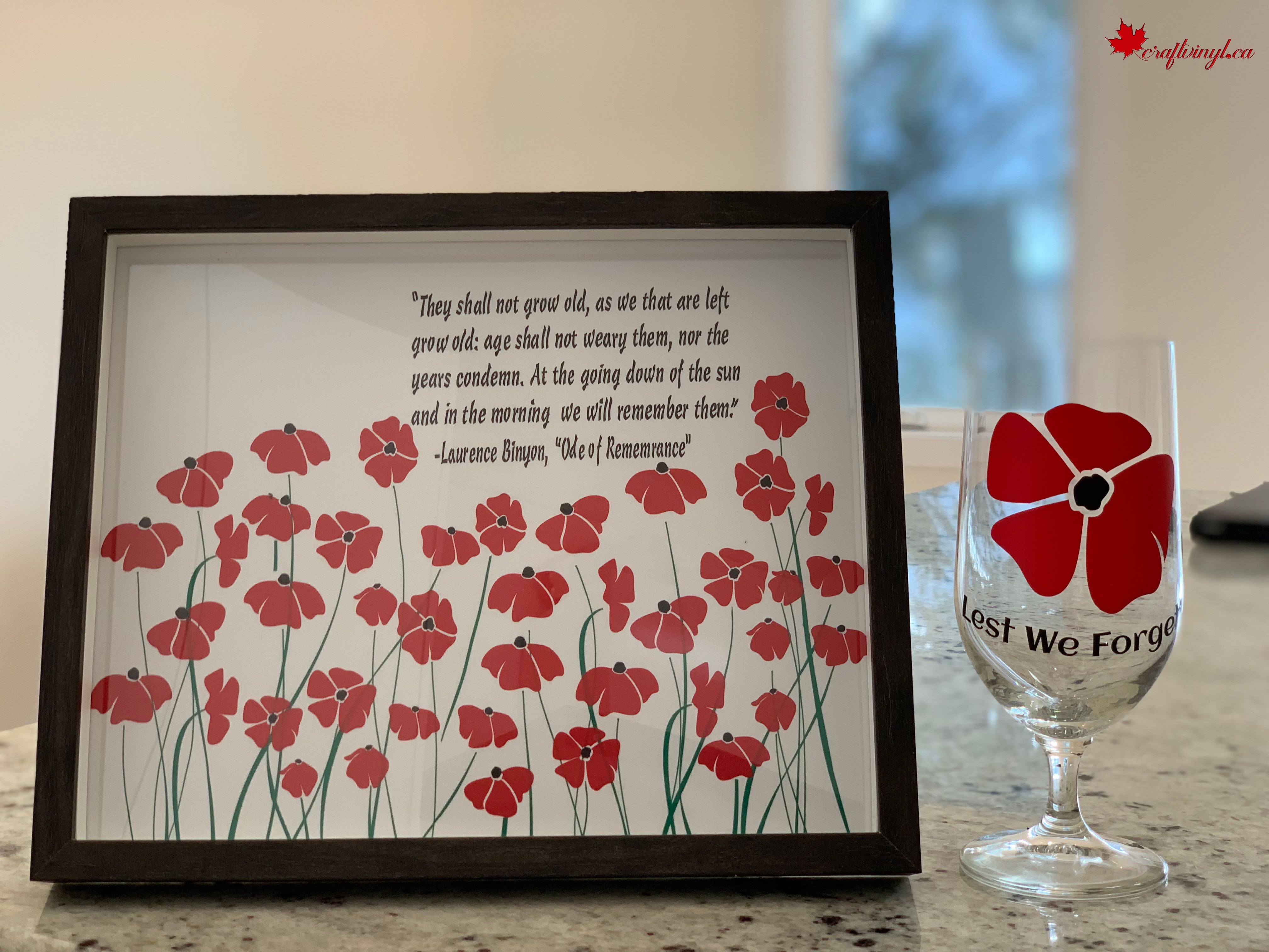 "Remembrance Day: Lest We Forget." - Craft Vinyl
