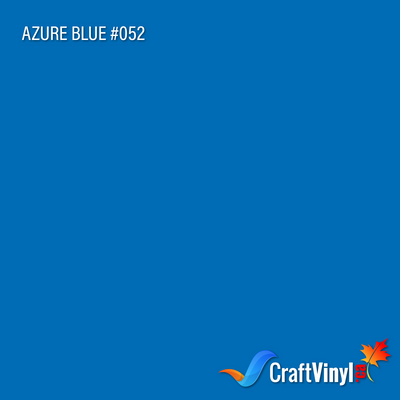 Oracal 651 Gloss Permanent Adhesive Azure Blue Vinyl #052 - 12" x 12 ...