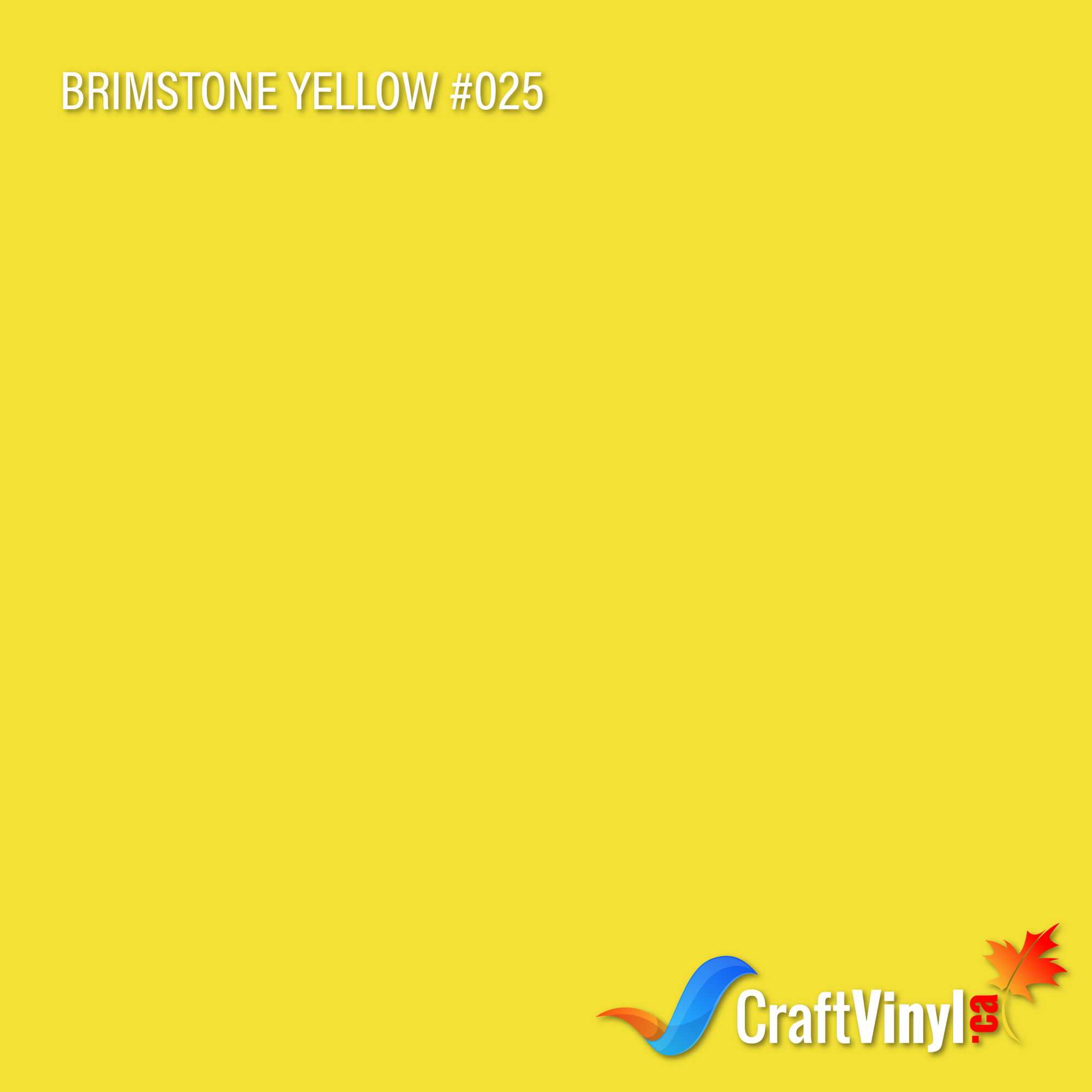 Oracal 651 Gloss Permanent Adhesive Brimstone Yellow Vinyl #025 - Craft ...